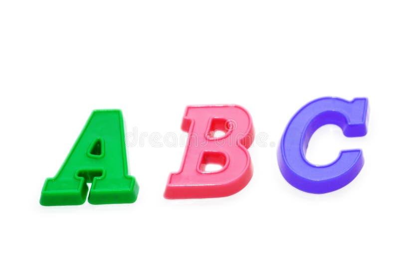 ABC letters on white stock photo. Image of object, elementary - 20467902