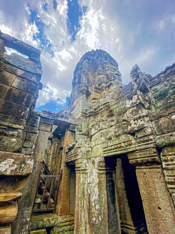 The Three-level Mount Bayon Temple, a Temple of the Khmer Civilization ...