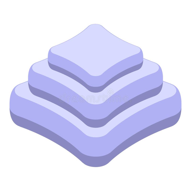 Three Level Square Podium Creating Perspective with Light Purple Color ...