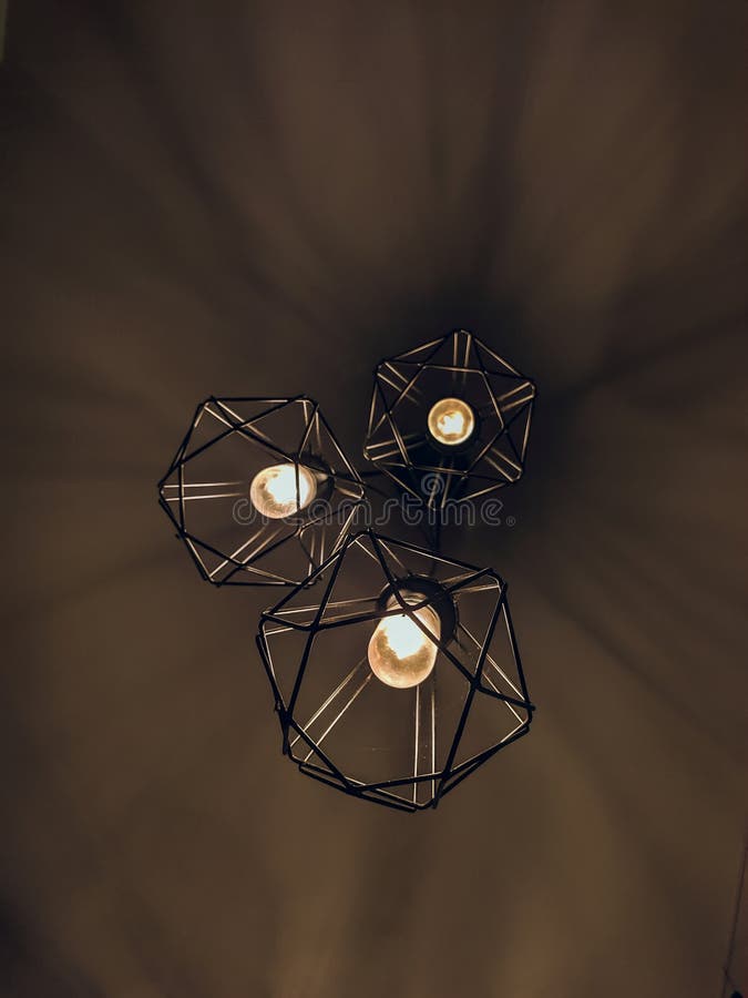 Three light in the dark stock photo. Image of symmetry - 236164110