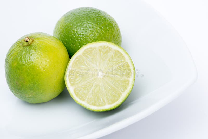 Three limes stock image. Image of lime, limes, food, isolated - 3848193