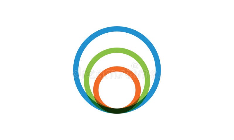 Three Lines in Circle Logo Icon Stock Vector - Illustration of shape ...