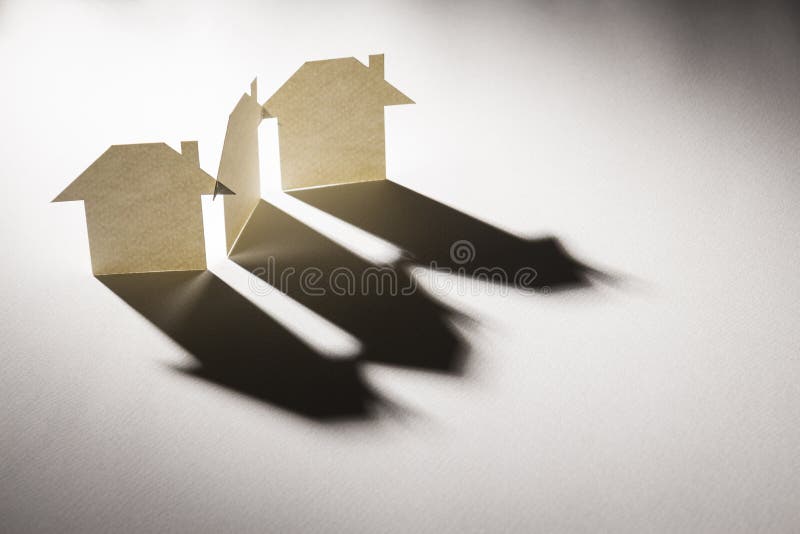 Three link house on tech stock image. Image of housing - 244523145