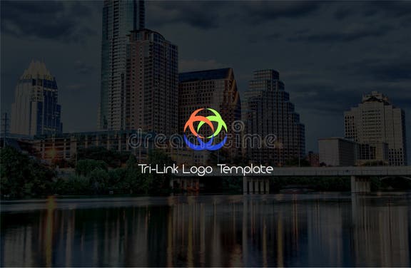 Three link-Logo Template stock image. Image of cool - 108922241