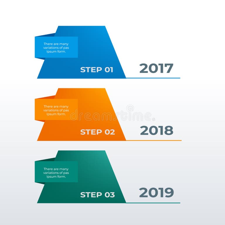 Three List Infographic Template Design. Business Concept Infograph with ...