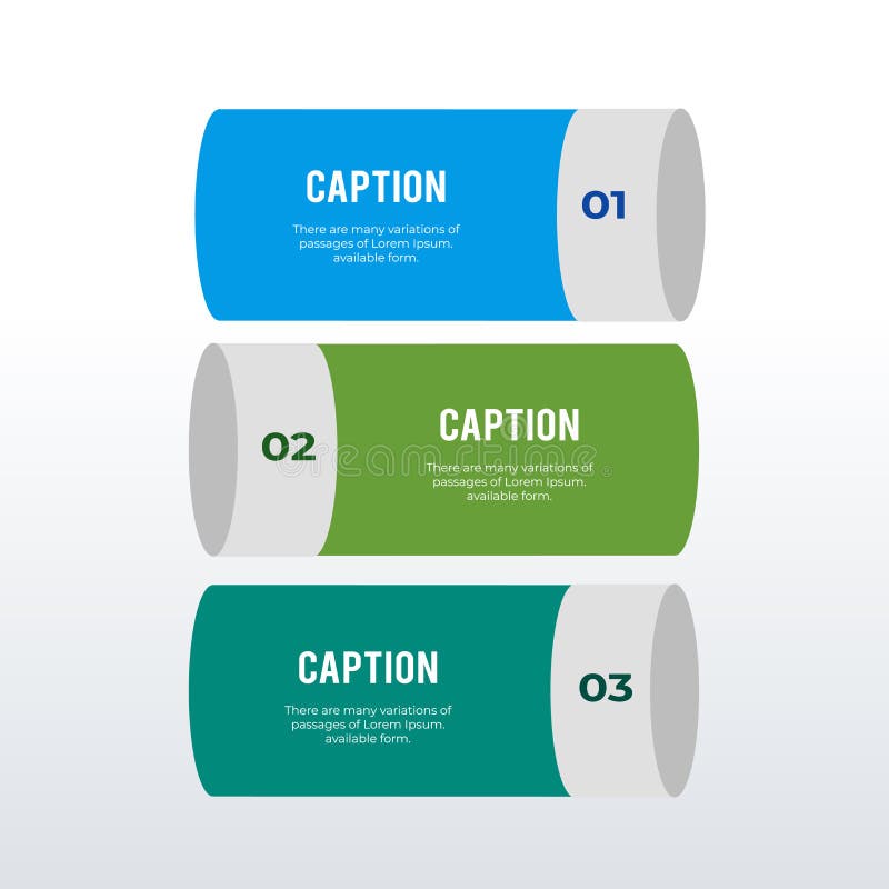 Three List Infographic Template Design. Business Concept Infograph with ...