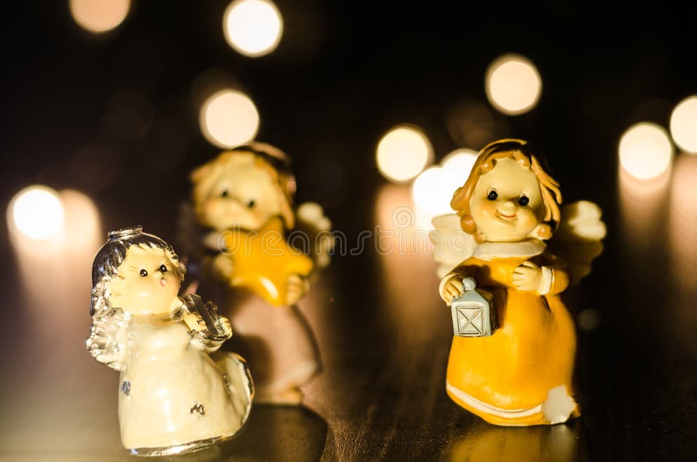 Three little angels stock photo. Image of group, religion - 62653492