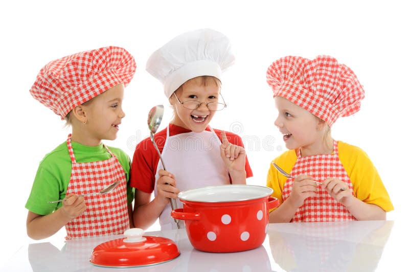 Little Chefs stock image. Image of cuisine, childhood - 29490671