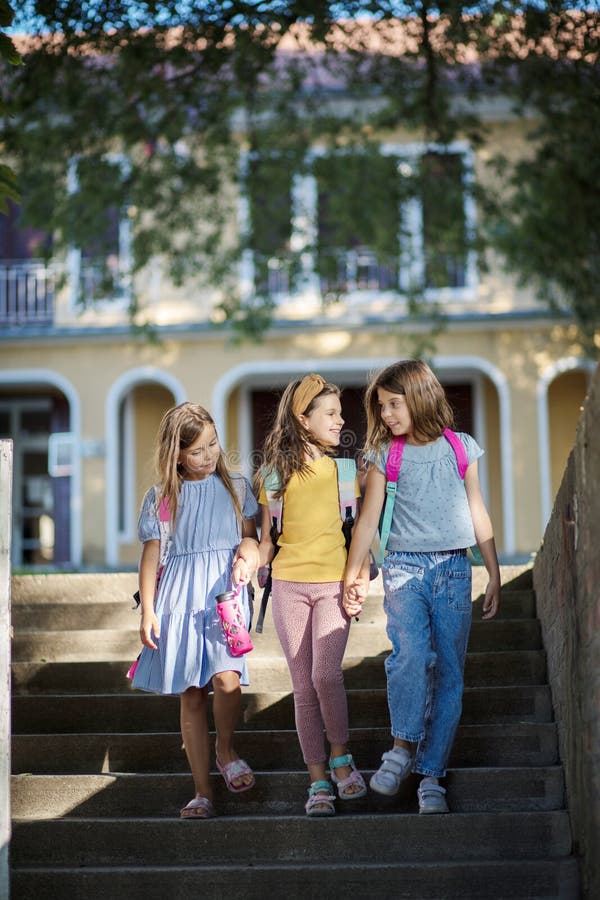 Girls leaving a car stock photo. Image of girls, smile - 33477758