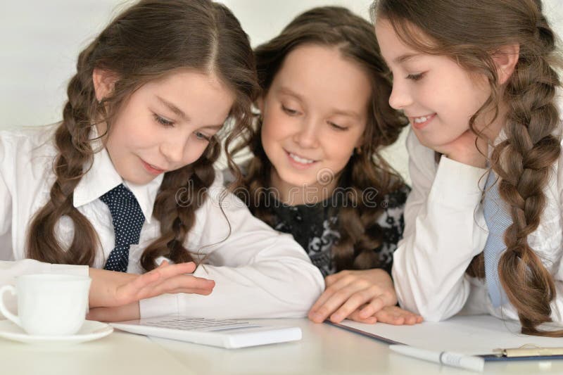 Three kids posing stock image. Image of attractive, model - 22294263