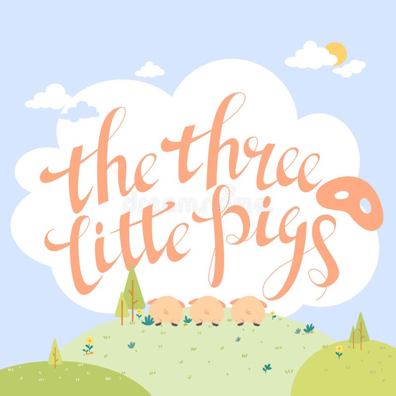 Three Little Pigs Story Stock Illustrations – 114 Three Little Pigs ...