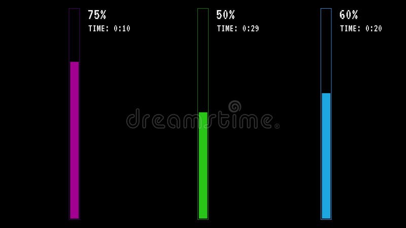 Loading Bars Vertically on Green Screen Stock Video - Video of ideas ...