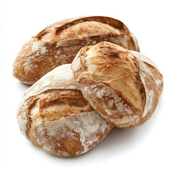 Three Loaves of Bread are Stacked on Top of Each Other Stock ...