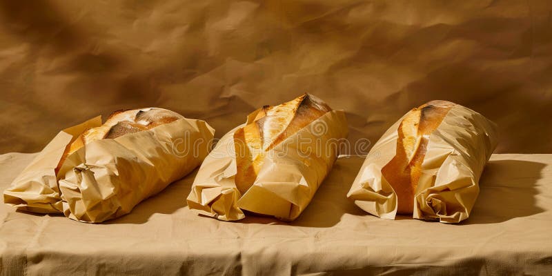 Three Loaves Bread Wrapped Paper Stock Photos - Free & Royalty-Free ...