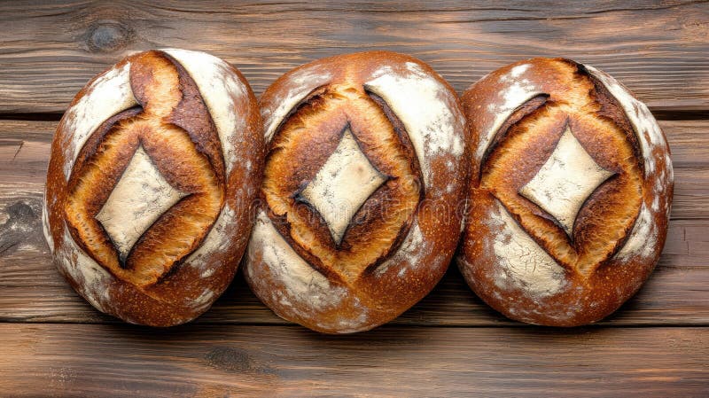 Artisan Bread Trio stock illustration. Illustration of tasty - 367644485