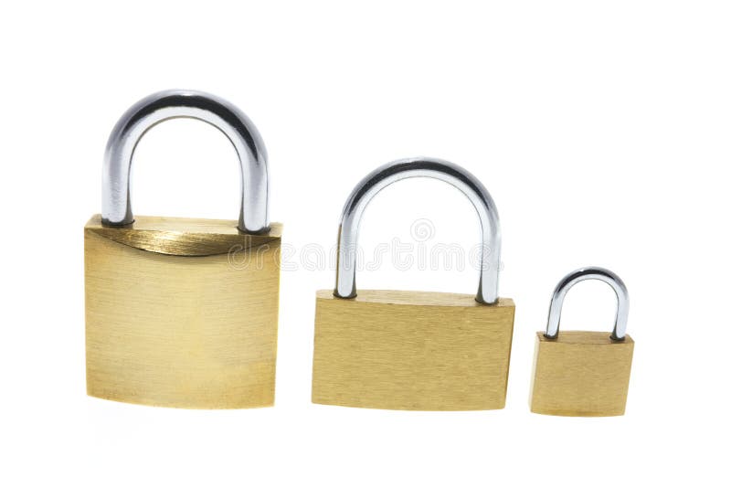 Three Locks stock image. Image of safeguard, safety, opportunity - 5424947