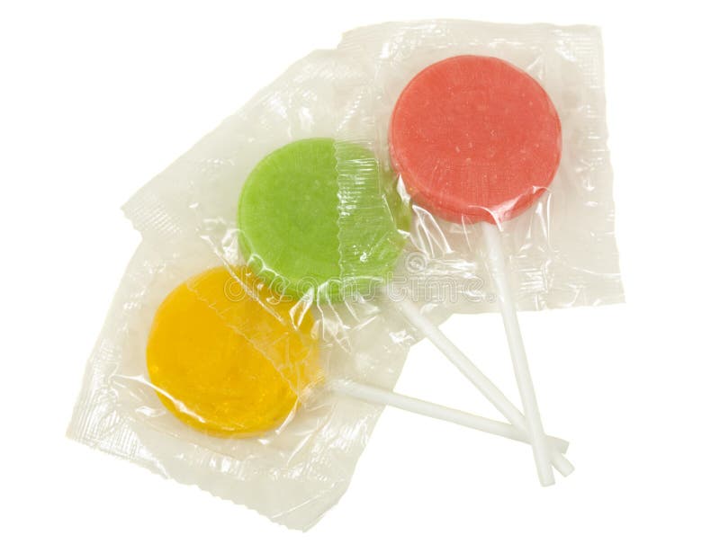 Three Lollipops in Covers stock photo. Image of candy - 11627664