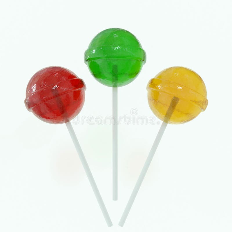 Set of lollipops stock illustration. Illustration of dessert - 95141354