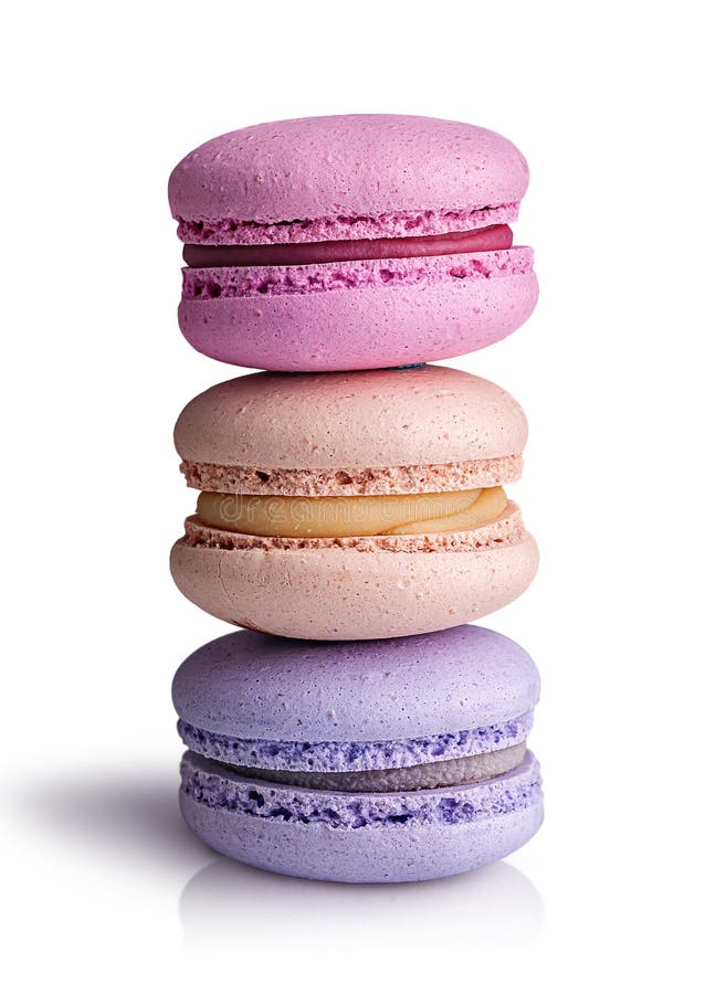 Three Macaroon an Each Other Stock Photo - Image of cream ...