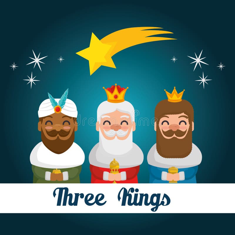 The Three Magic Kings of Orient Cartoons Stock Vector - Illustration of ...