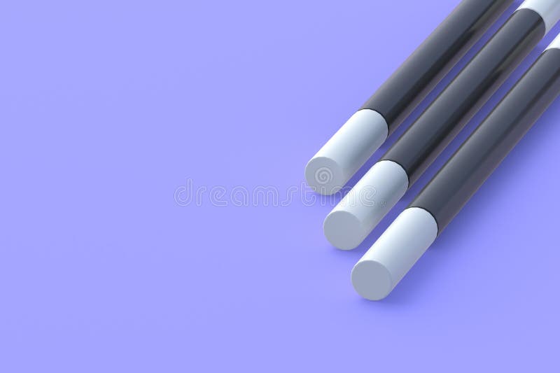 Three Magic Sticks. Sorcery Concept Stock Illustration - Illustration ...