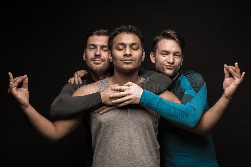 Three Guy Friends Together