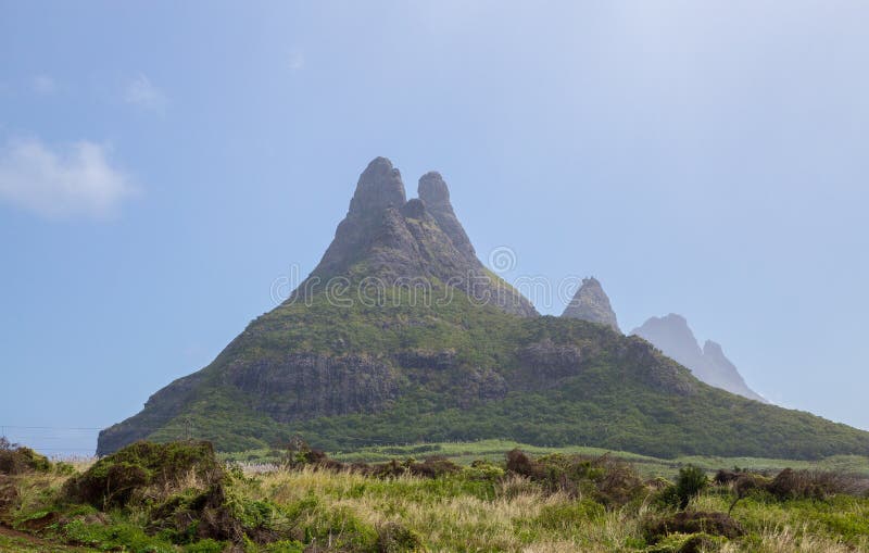 Volcano Crater of Trou Aux Cerfs in Mauritius Stock Photo - Image of ...