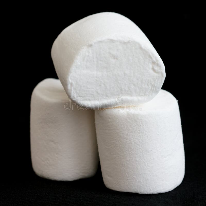 Stacked Marshmallows Ready To Roast Stock Image - Image of confection ...
