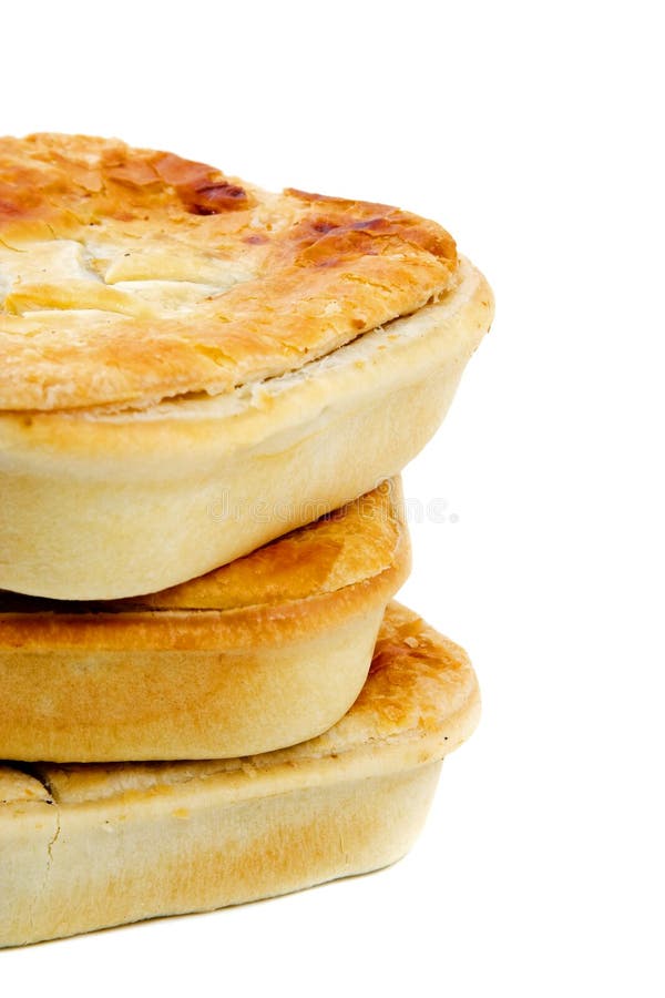 Three Meat and Mashed Potato Pie Stock Photo - Image of three, gratin ...