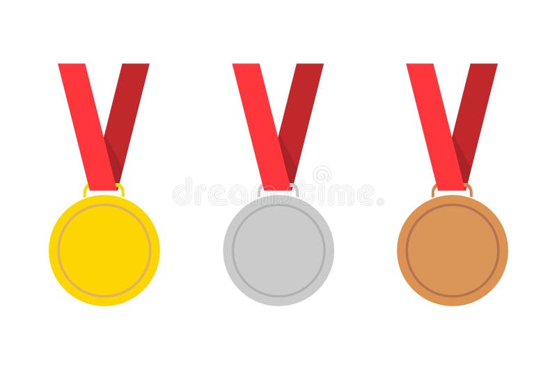 Set Three Medals Stock Illustrations – 296 Set Three Medals Stock ...