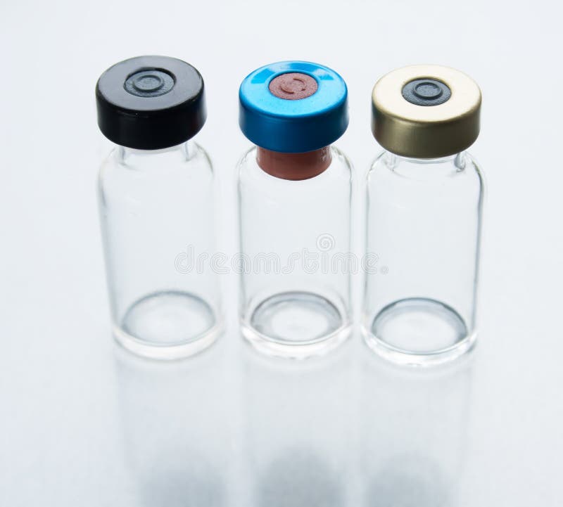Three medical vials stock photo. Image of group, positivity - 59536804