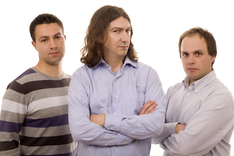 Three men stock image. Image of isolated, body, blue - 10088063