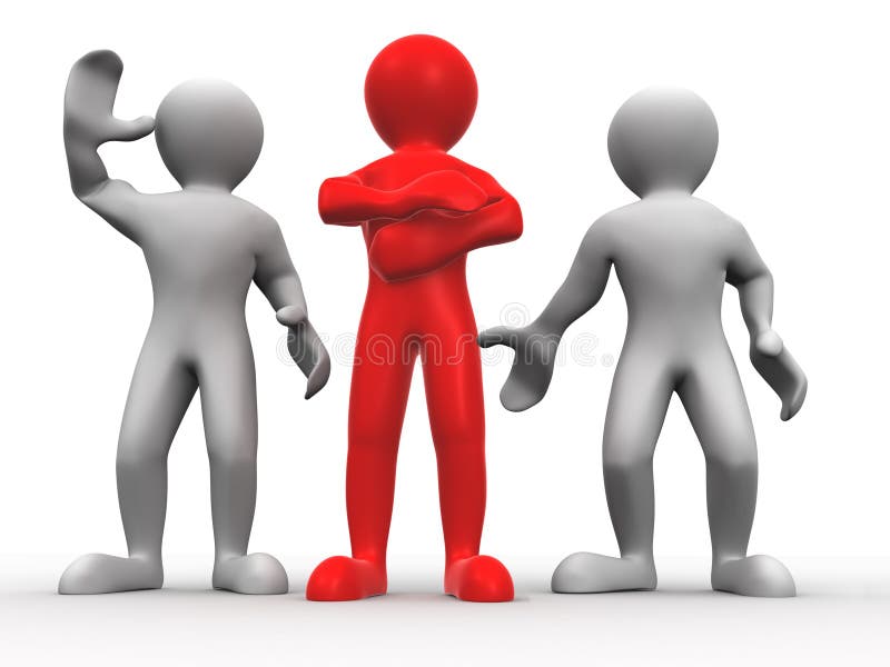 Three men stock illustration. Illustration of organization - 7352475