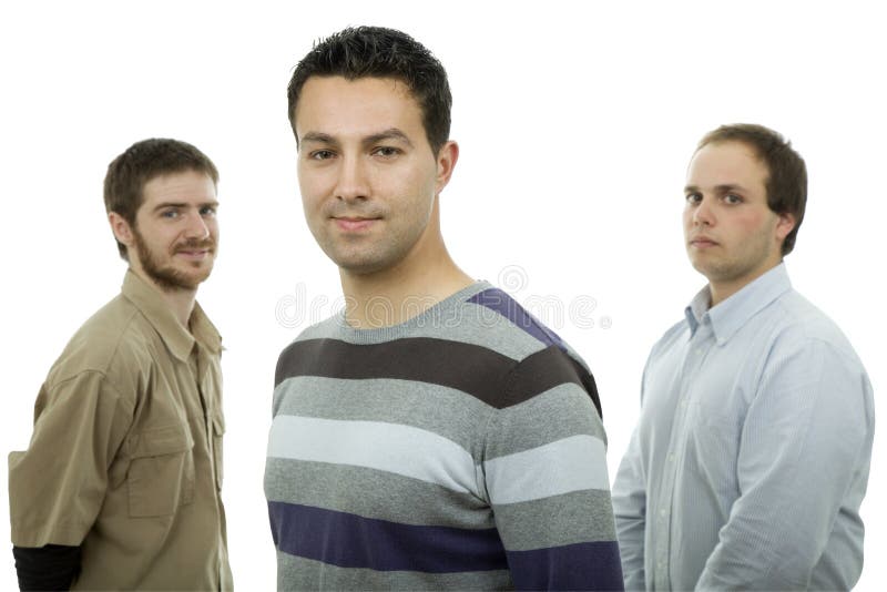 Casual three friends men stock image. Image of fashion - 31816579