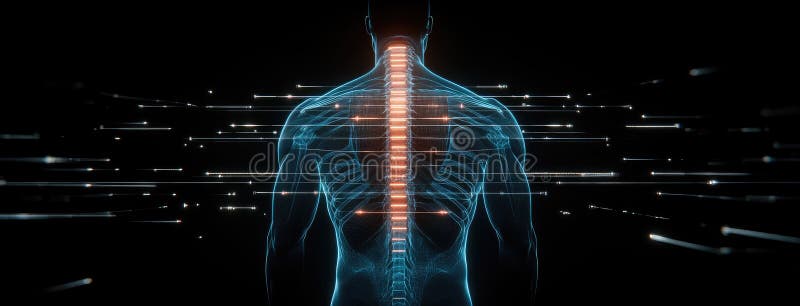 Three Men Display Their Torso with Highlighted Lung Structures ...