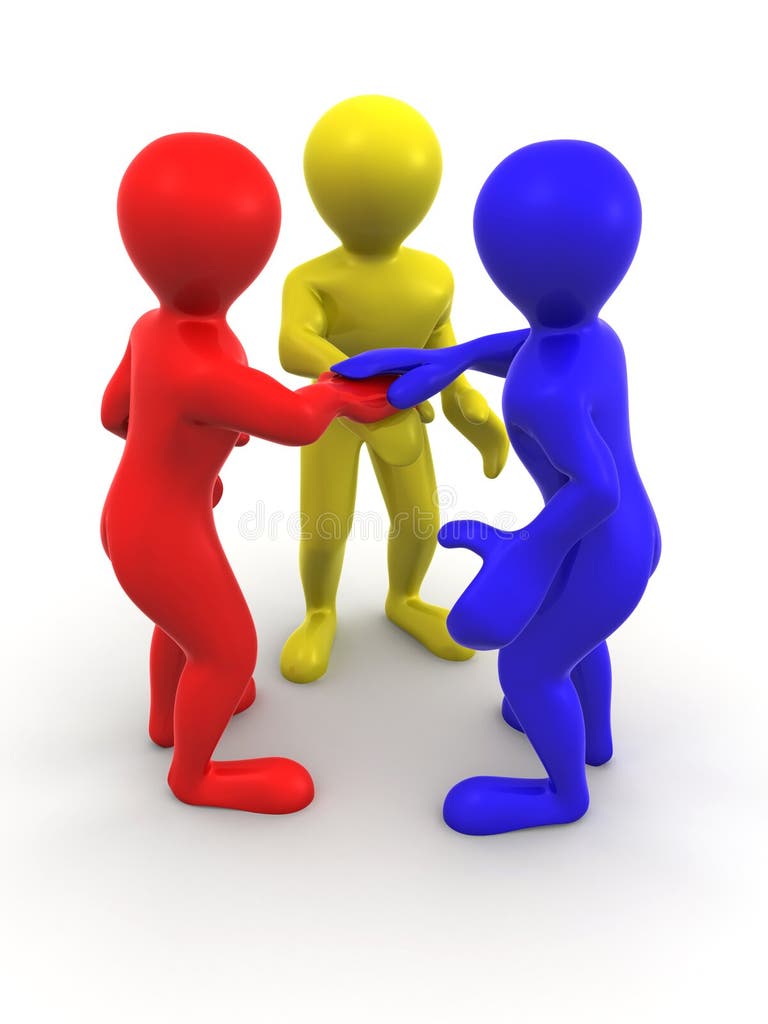 Hands Handshake Three Stock Illustrations – 369 Hands Handshake Three ...