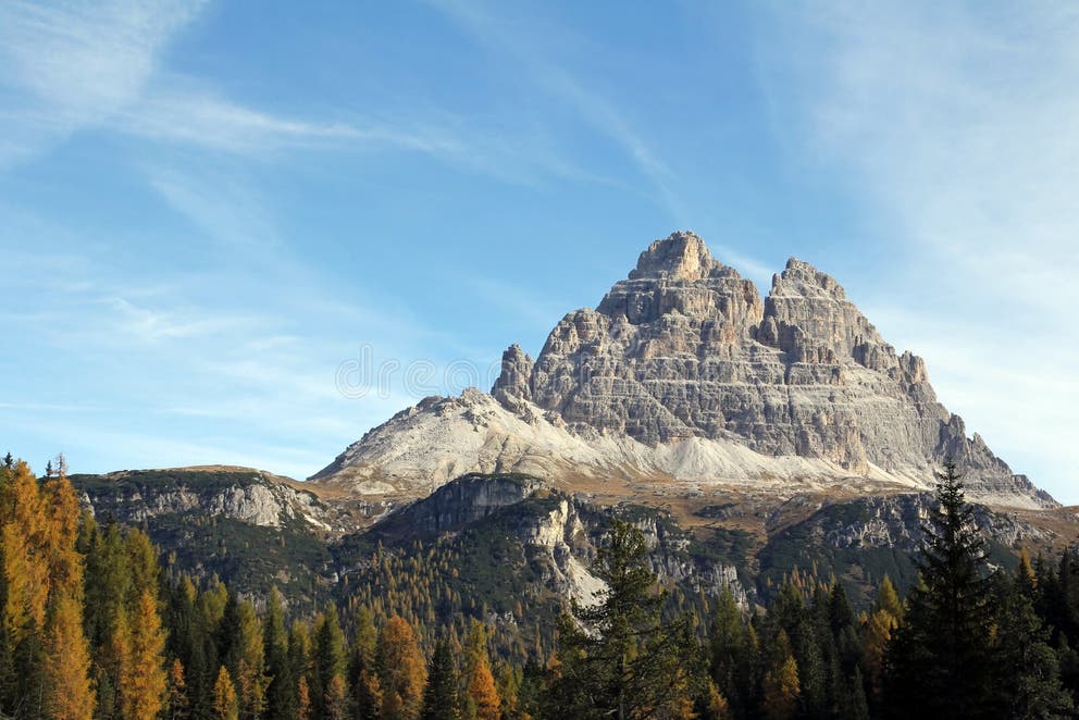 The three merlons stock image. Image of berg, mountains - 27225655