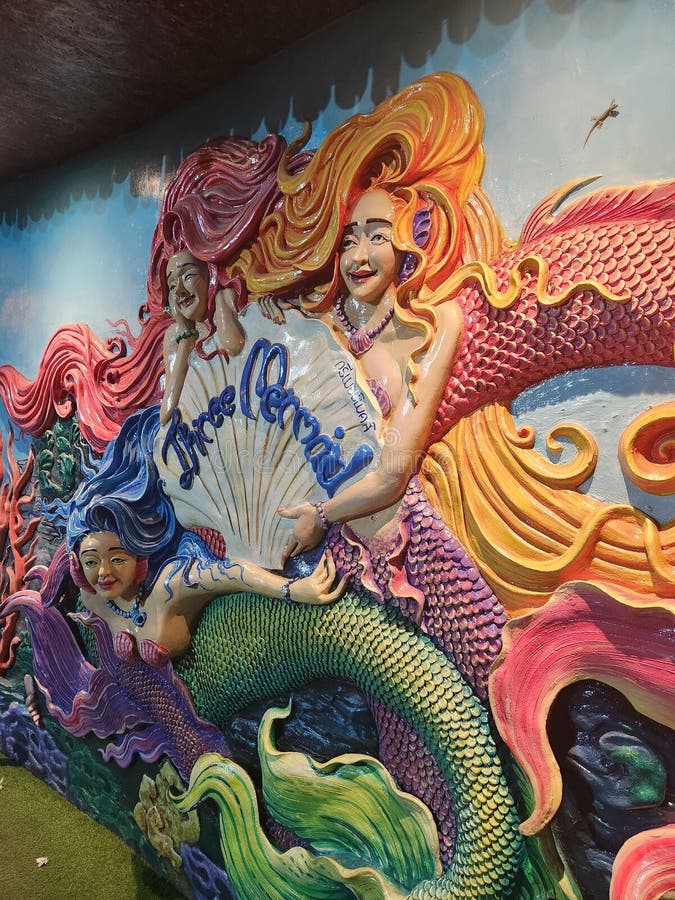 Three Mermaid Restaurant in Pattaya, Thailand Editorial Photo - Image ...