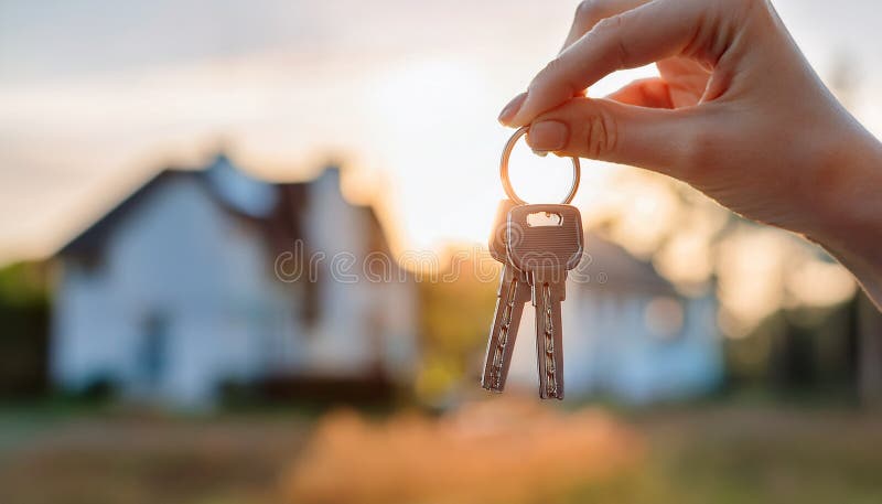 House Keys. Keys To Her New Condo. Stock Illustration - Illustration of ...