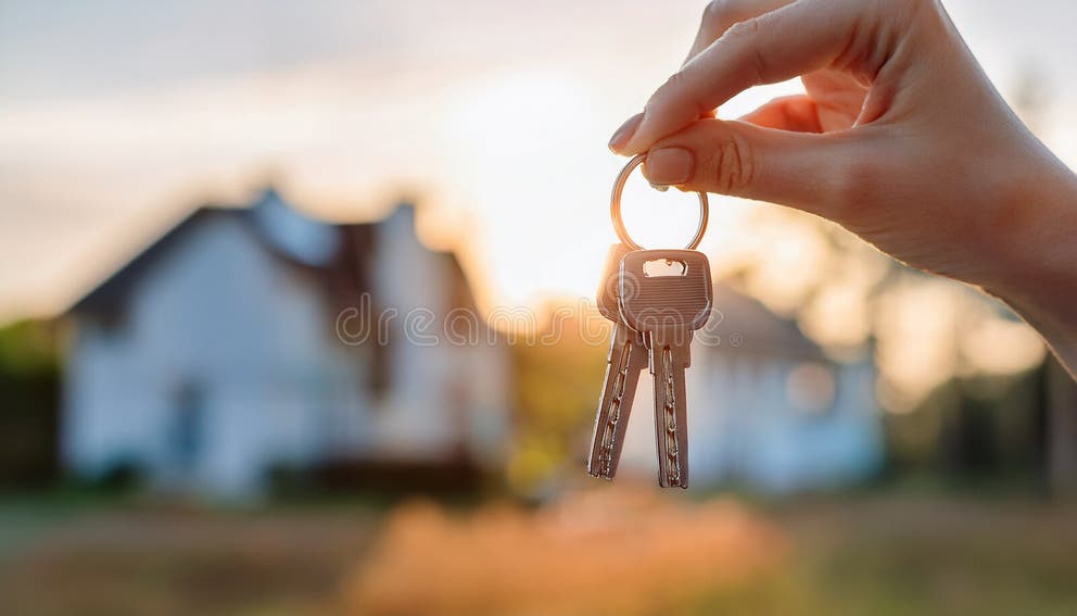 House Keys. Keys To Her New Condo. Stock Illustration - Illustration of ...