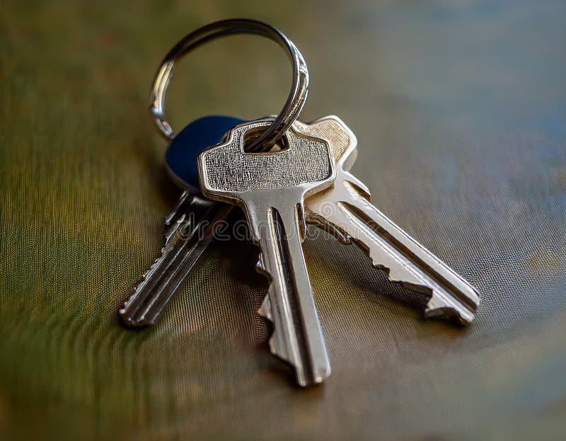 House Keys. Keys To Her New Condo. Stock Illustration - Illustration of ...