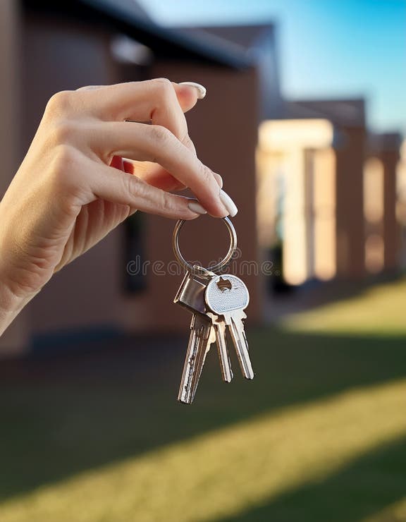 House Keys. Keys To Her New Condo. Stock Illustration - Illustration of ...
