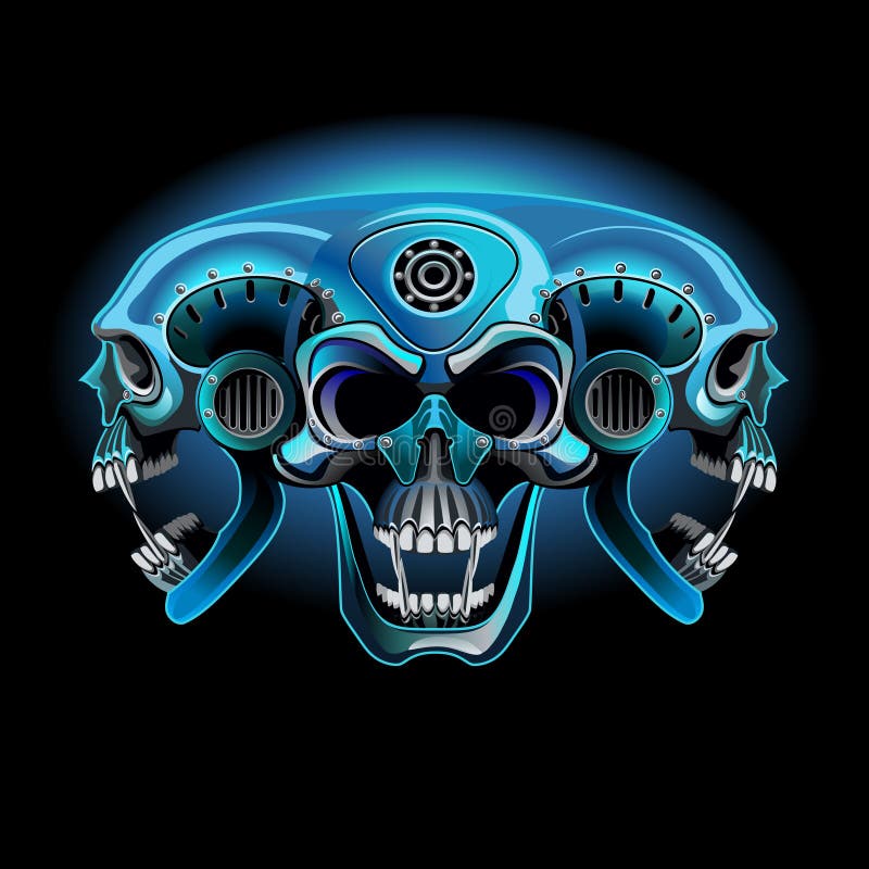 Skull Techno Stock Illustrations – 210 Skull Techno Stock Illustrations ...