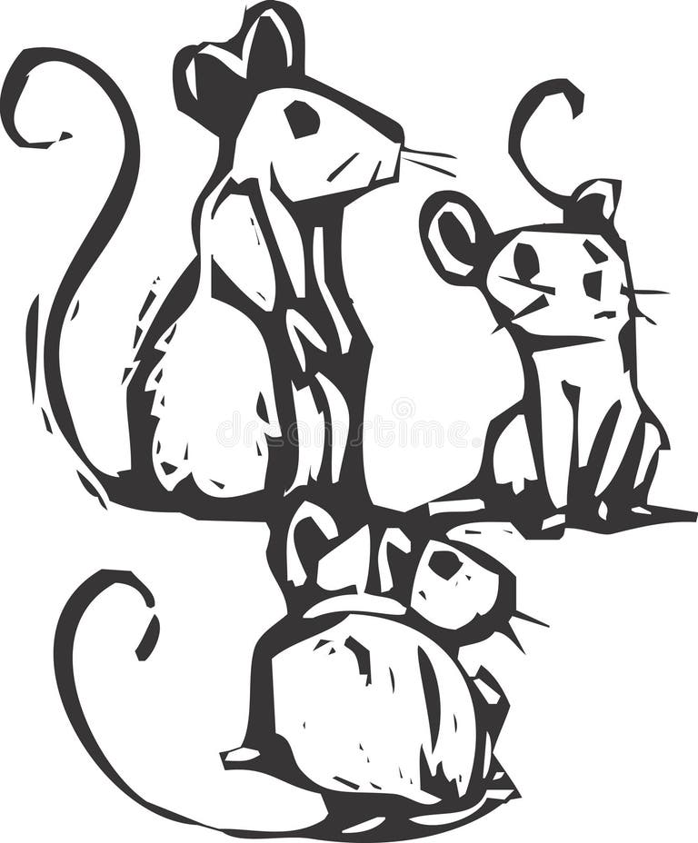 Three Blind Mice Stock Illustrations – 13 Three Blind Mice Stock ...