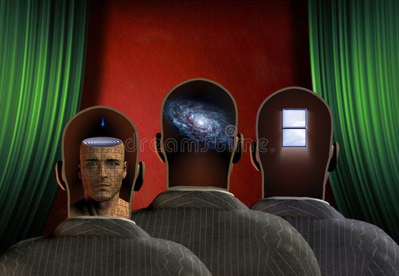 Three Minds stock illustration. Illustration of actor - 8279152