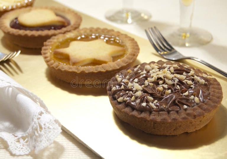 Three Mini Cakes on a Table Stock Photo - Image of food, portion: 211558458