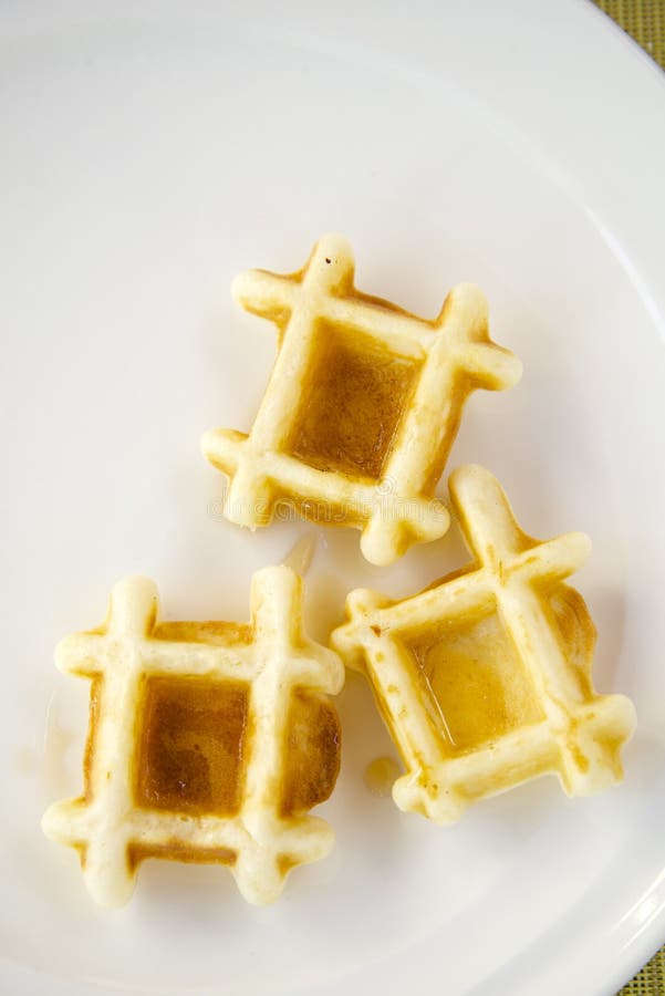 Three mini waffle stock image. Image of meal, food, plate - 56760903