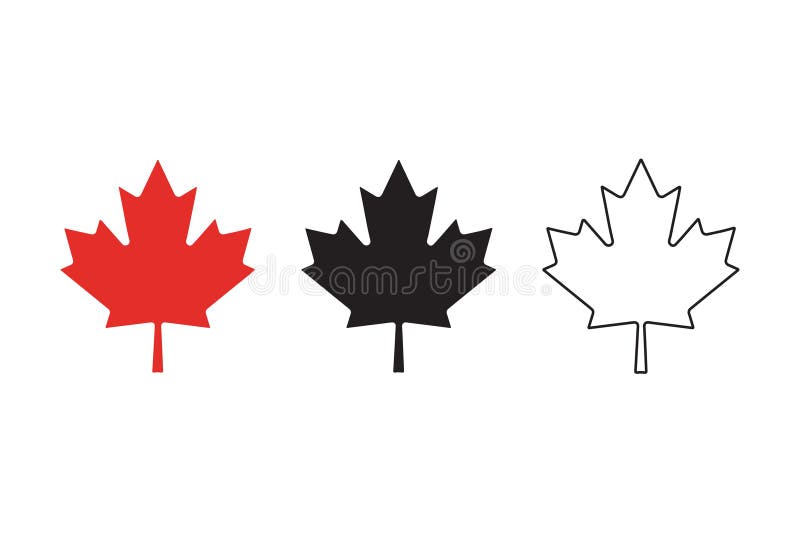 Maple Leaf Solid Icon Stock Illustrations – 475 Maple Leaf Solid Icon ...