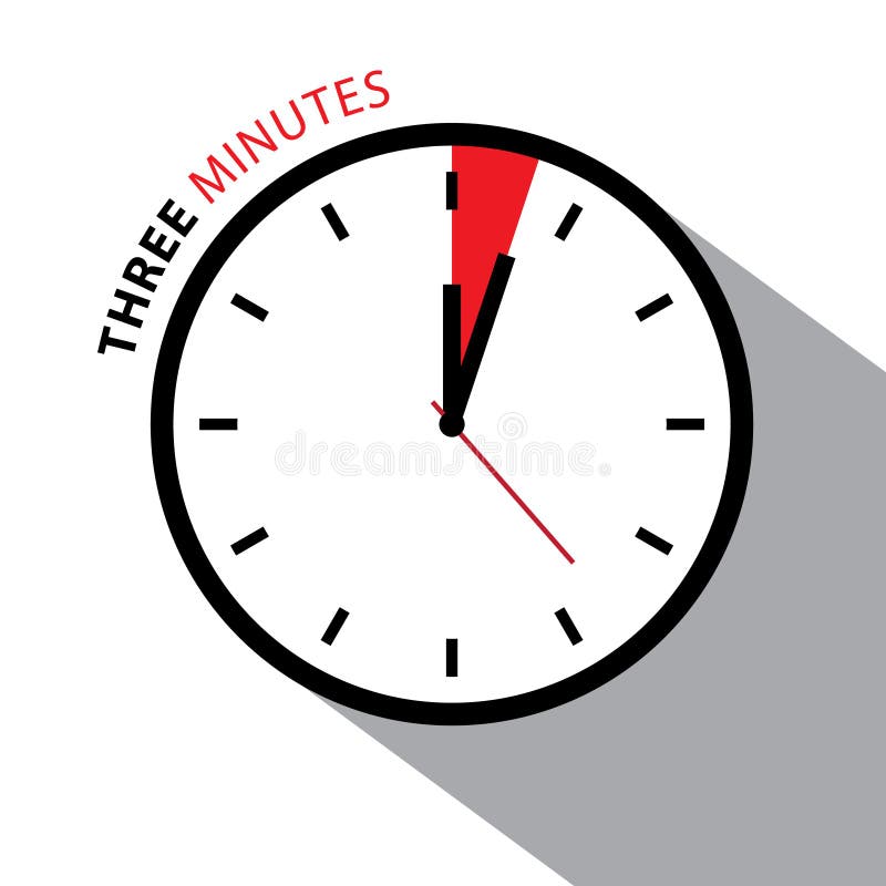 Three Minutes Icon Isolated on White Background. Stock Vector ... Three Minutes Icon Isolated on White Background. Stock Vector ...