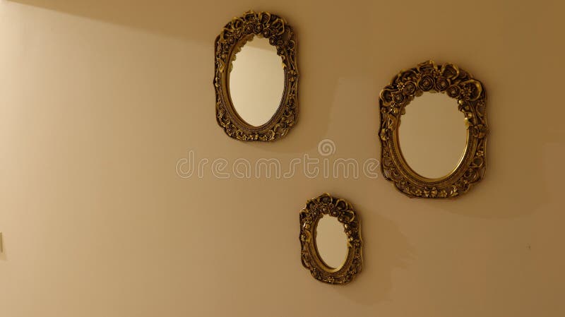Three mirror stock photo. Image of three, wall, shadow - 138474520